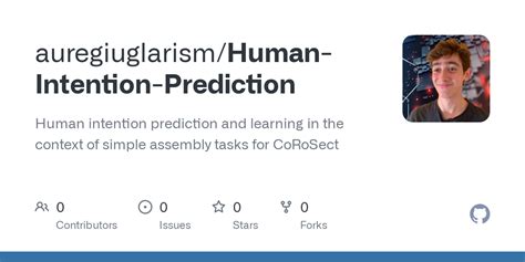Github Auregiuglarismhuman Intention Prediction Human Intention Prediction And Learning In
