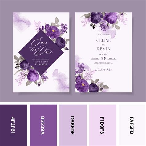 Generate Color Palette For Wedding Invitation