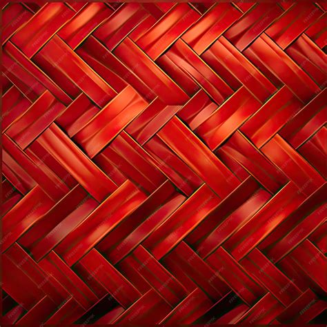 Premium Photo 3d Red Square Grid Texture In The Style Of Contemporary Quilts