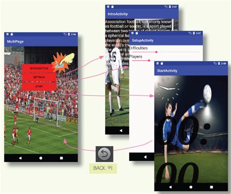 [안드로이드 프로그래밍] 9장 액티비티와 인텐트 coding challenge 여러 페이지로 구성된 애플리케이션 작성