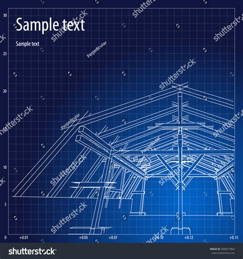 Architecture Grid Blueprint Background Sample Stock Vector Royalty Free 600877964 Shutterstock
