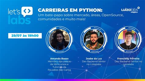 let s labs carreiras em python youtube