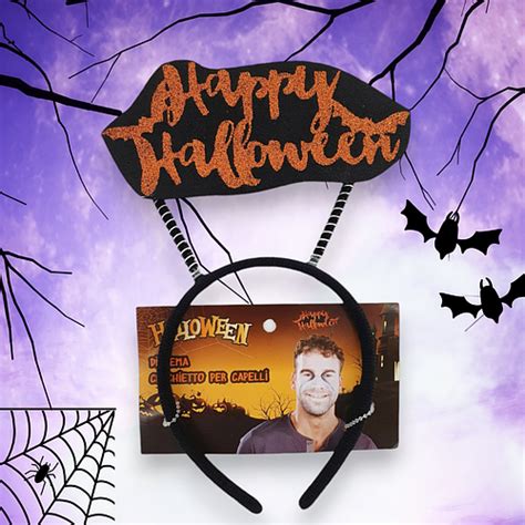 Обруч на Хеллоуин з надписью Happy Halloween черный (ID#2364983027 ...