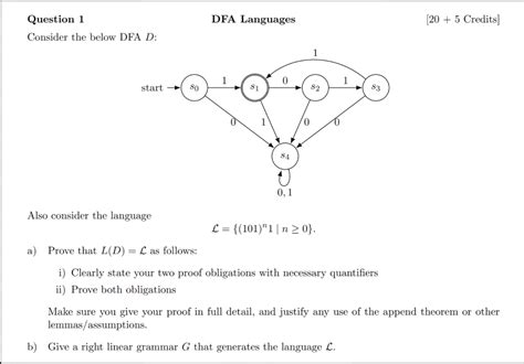 Question DFA Languages Credits Consider The Chegg