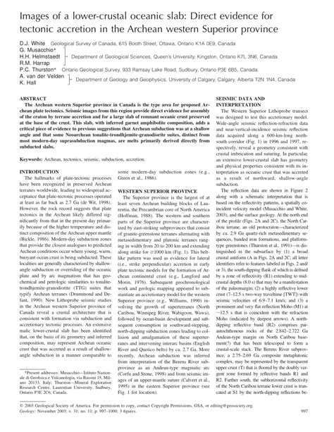 Pdf Seismic Imaging Of Lower Crustal Sutures And A Shallow Dipping Lower Crustal Mafic Slab