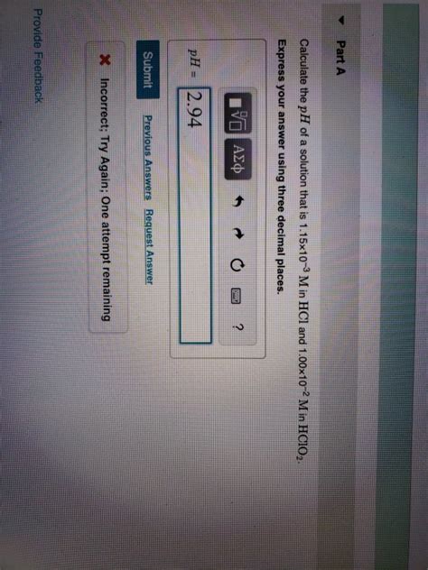 Solved Part A Calculate The PH Of A Solution That Is Chegg Com