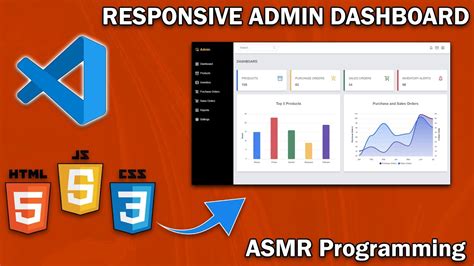 Asmr Programming Responsive Admin Dashboard No Talking Youtube