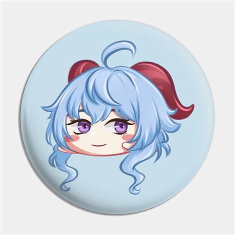 Chibi Ganyu Genshin Fanart Genshin Impact Pin TeePublic