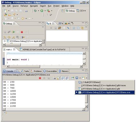 a free freertos simulator or emulator that runs in windows and uses
