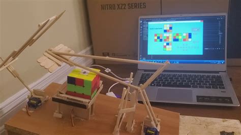 home made rubik s cube solver using arduino and python youtube