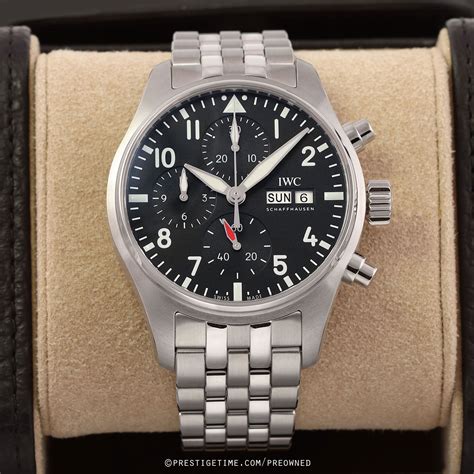 Pre Owned Iwc Pilots Watch Chronograph 41mm Iw388113