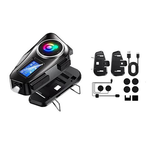 Motorcycle Intercom Helmet Bluetooth Headset Lcd Waterproof Riders Music Tapdra Spare Part