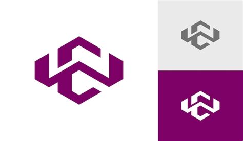 Premium Vector Letter Wc Or Cw Hexagon Monogram Logo Design Vector