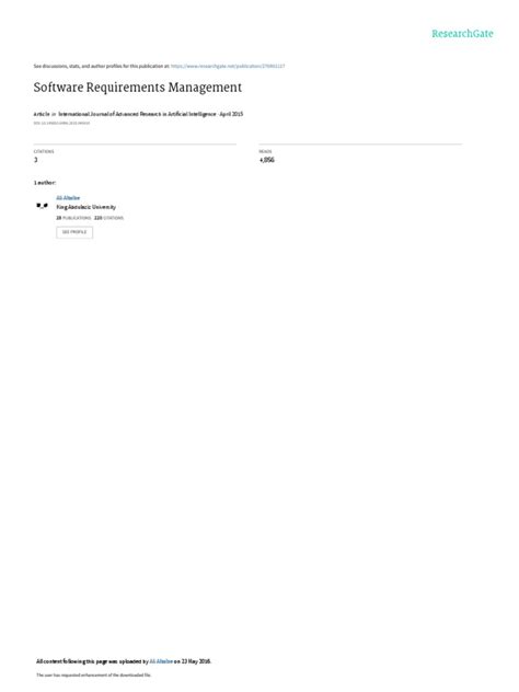 Software Requirements Management Pdf Pdf