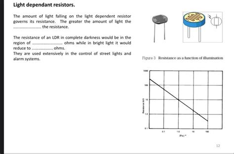 Light Dependant Resistors The Amount Of Light
