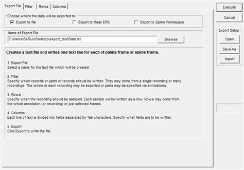 Basics Of Recording Analysis And Data Export Batojo