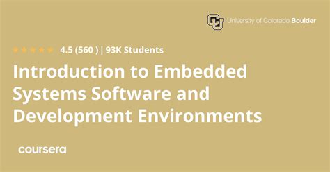 Introduction To Embedded Systems Software And Development Environments Coursya