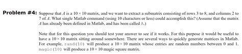 solved suppose that a is a 10×10 matrix and we want to