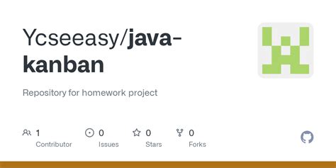 Github Ycseeasyjava Kanban Repository For Homework Project