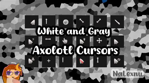 Axolotl Cursors White And Gray Cursores Punteros By Nalexnu On Deviantart