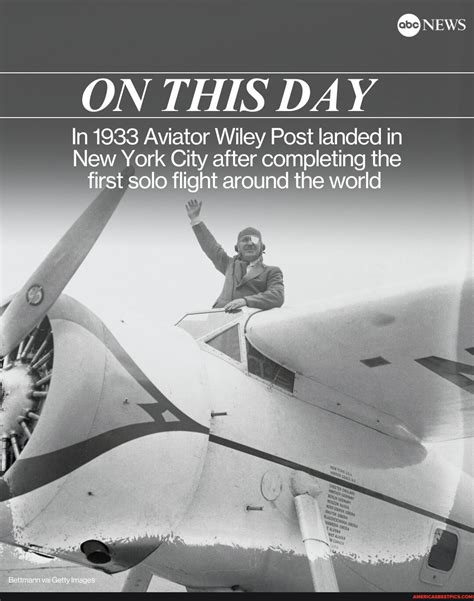 On This Day In 1933 Aviator Wiley Post Landed At Floyd Bennett Field