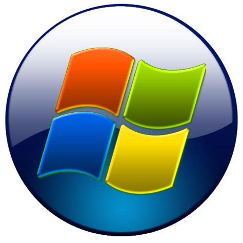 Start Menu Windows 7 Button Microsoft Png