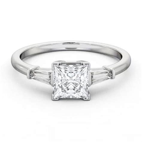 Dazzle Jewelry 2 Ct Princess Cut Moissanite Engagement Ring For Her