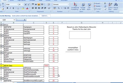 Macro Menu In Excel At Ida Whitford Blog