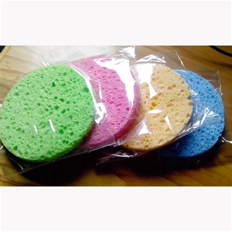 Shinbay 100pcs 천연 목재 펄프 스폰지 페이셜 클렌징 패드 페이스 케어 셀룰로오스 스폰지 퍼프 클리너pad