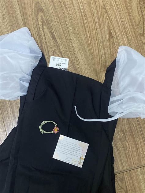 알리익스프레스 빈티지 프랑스 드레스 블랙 화이트 여름 밀짚모자 구매 후기