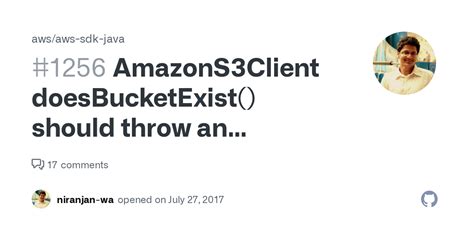 Amazons3client Doesbucketexist Should Throw An Exception If Bucket