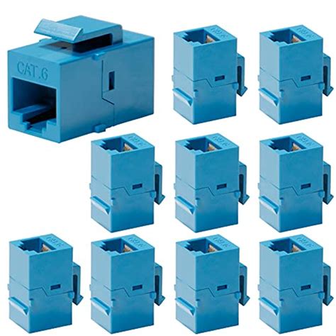 Ushanlin Cat6 Keystone Jack Rj45 Ethernet Couplers Unshielded Female To Female Inline Keystone