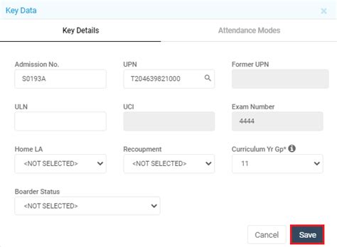 How To Amend And Add A UPN Bromcom Documentation Centre