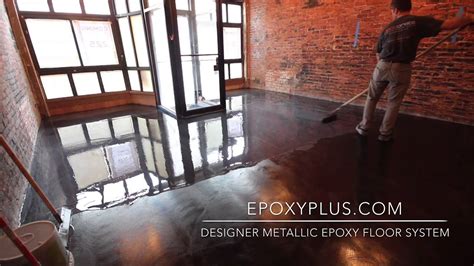 Designer Metallic Epoxy Floor Installation Process Youtube