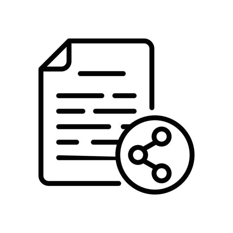 Data Sharing Vector Line Icon Cloud Computing Symbol Eps 10 File