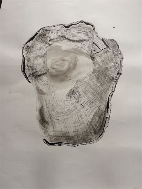 Art Project Drawing A Tree Stump