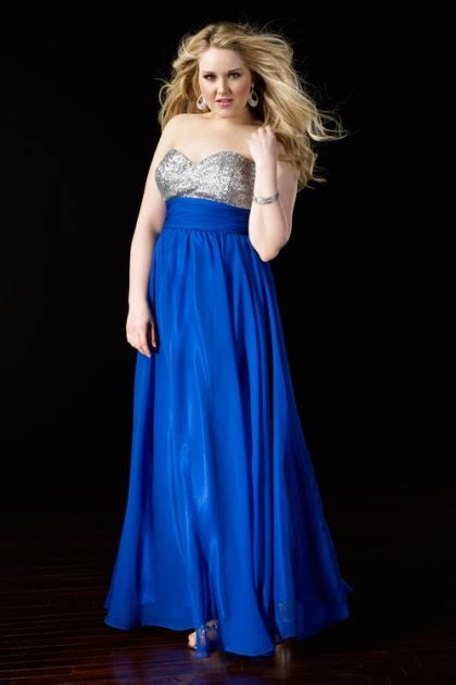 Whiteazalea Plus Size Dresses Blue Plus Size Prom Party Dresses By Alyce