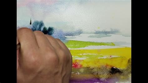 왕초보를 위한 수채화 시범 2 번지기기법 Youtube