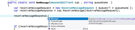 C Aws Sqs Inserting A Single Message But Can Only Fetch A List