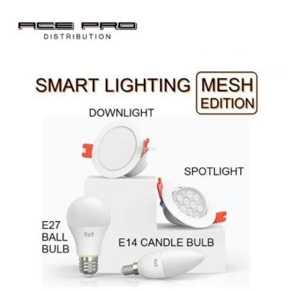 Yeelight Lighting Mesh Spotlight, Downlight, E27 Ball & E14 Candle Bulb ...