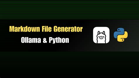ollama and fastapi for local markdown automations greenflux blog