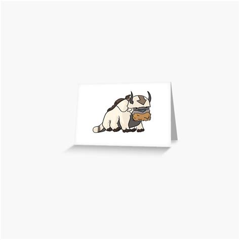 Appa Eating Hay Avatar The Last Airbender Greeting Card By