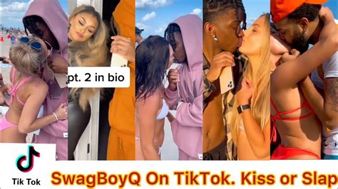 SWAGBOYQ ON TIK TOK FUNNY COMPILATION | KISS, GRAB OR SLAP BUT FACE TO ...