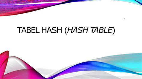 Hash Tablepptx