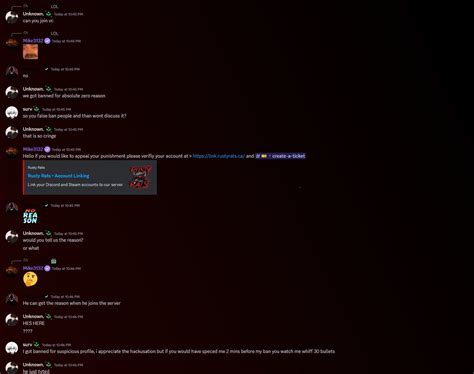 UnKnowNN On Twitter We Get Banned From Rusty Rats Rust Server For Suspicious Profile And
