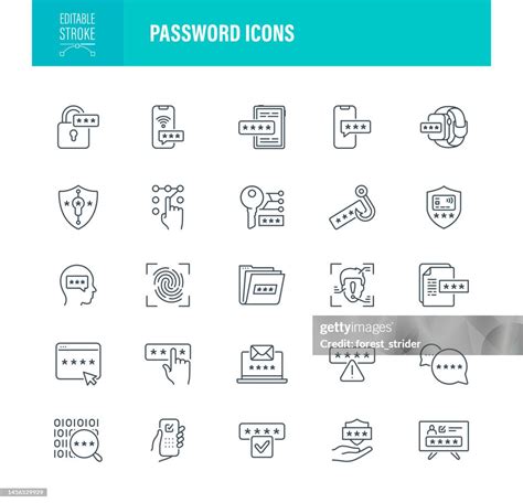 Password Icons Editable Stroke High Res Vector Graphic Getty Images Password Icons Editable Stroke High Res Vector Graphic Getty Images
