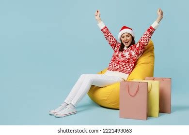 Full Body Young Merry Woman Wear Stock Photo 2221493063 | Shutterstock