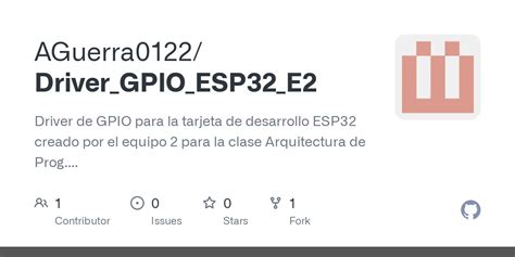 Github Aguerra0122drivergpioesp32e2 Driver De Gpio Para La Tarjeta De Desarrollo Esp32
