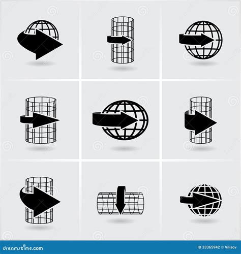 Circular Arrows Stock Vector Illustration Of Cursor