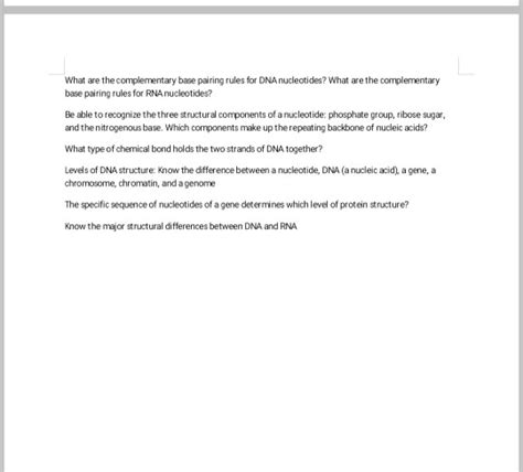 solved what are the complementary base pairing rules for dna